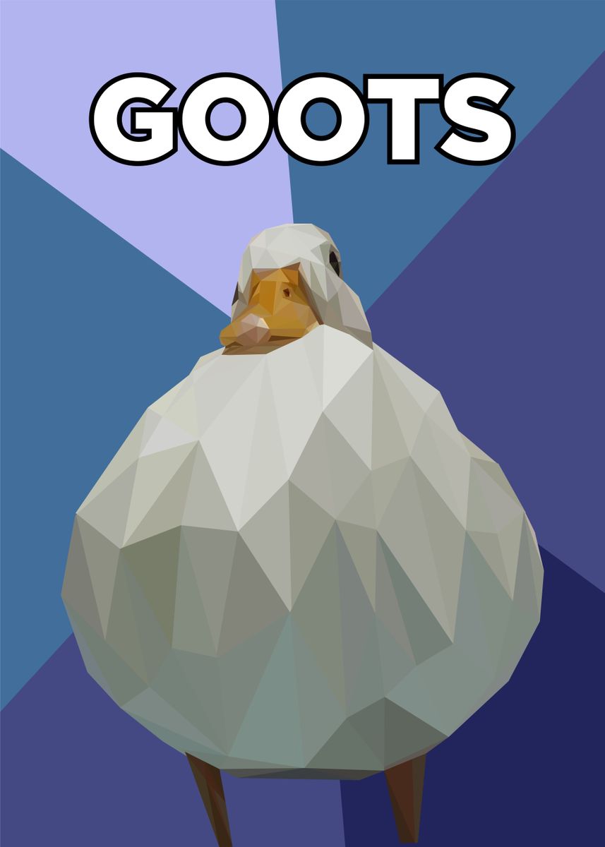 'goots pathetic duck meme' Poster, picture, metal print, paint by ...