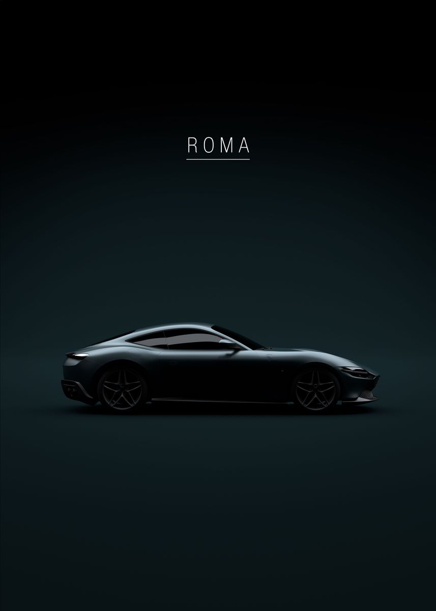 '2020 Ferrari Roma' Poster, picture, metal print, paint by 21 MXM ...
