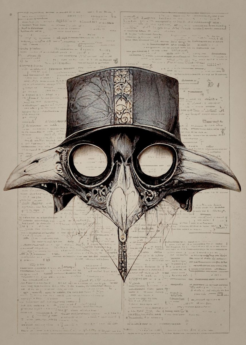 'Steam Punk Death Mask' Poster, picture, metal print, paint by Stefan ...