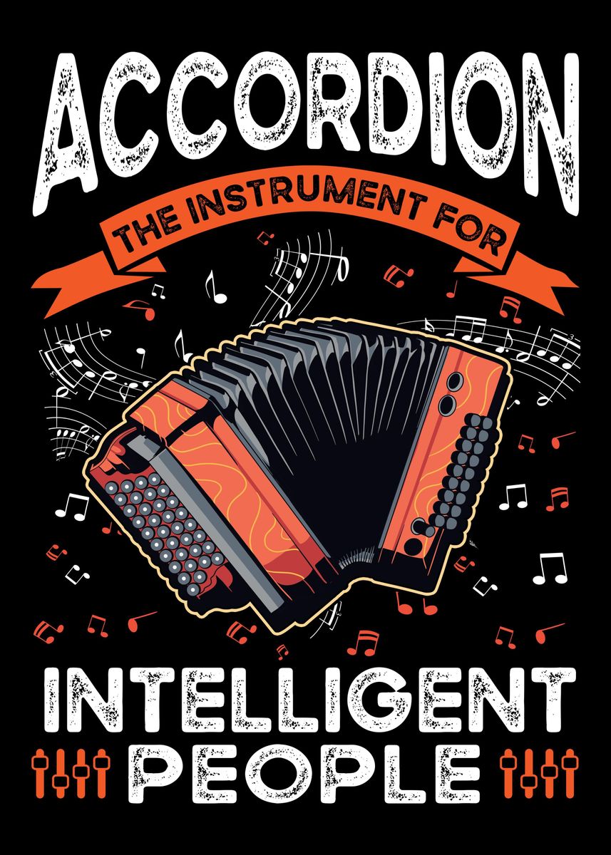 'Accordion Concertina Accor' Poster, picture, metal print, paint by ...