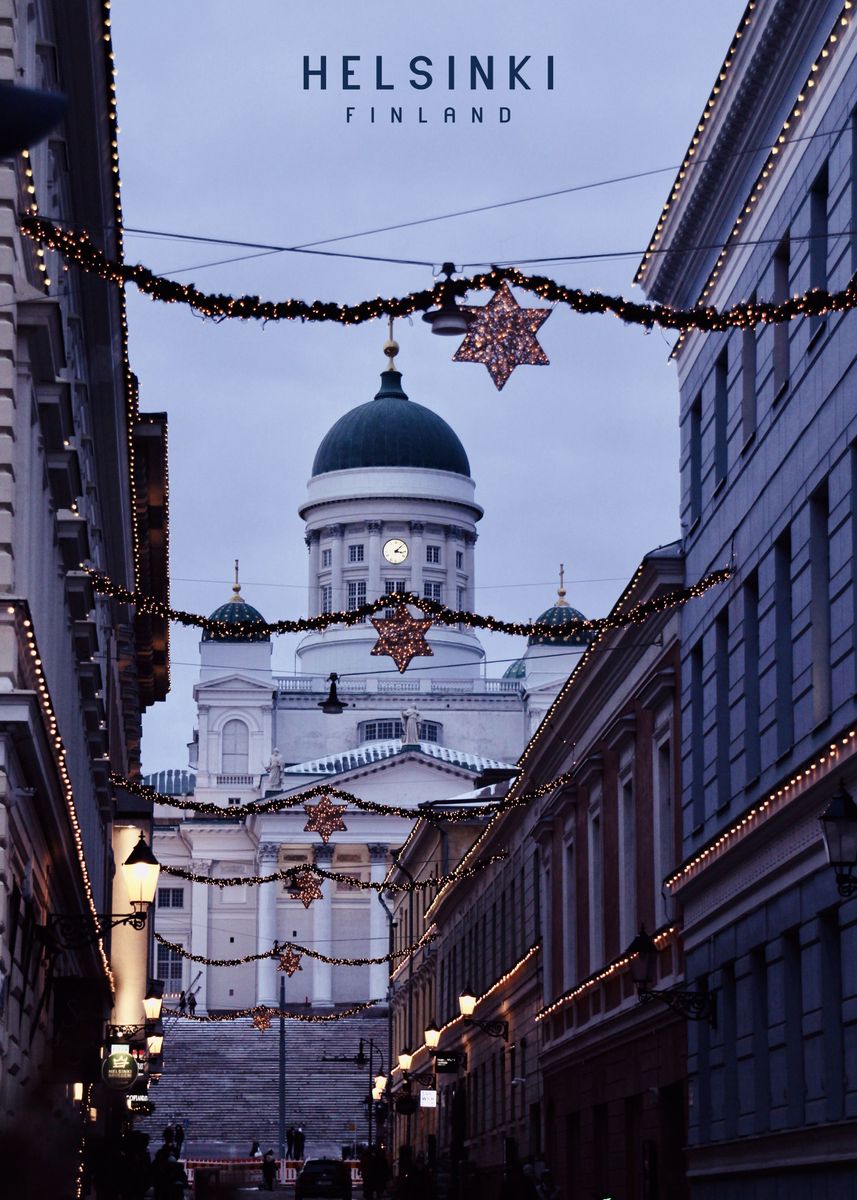 'Helsinki ' Poster, picture, metal print, paint by Travel Addict | Displate