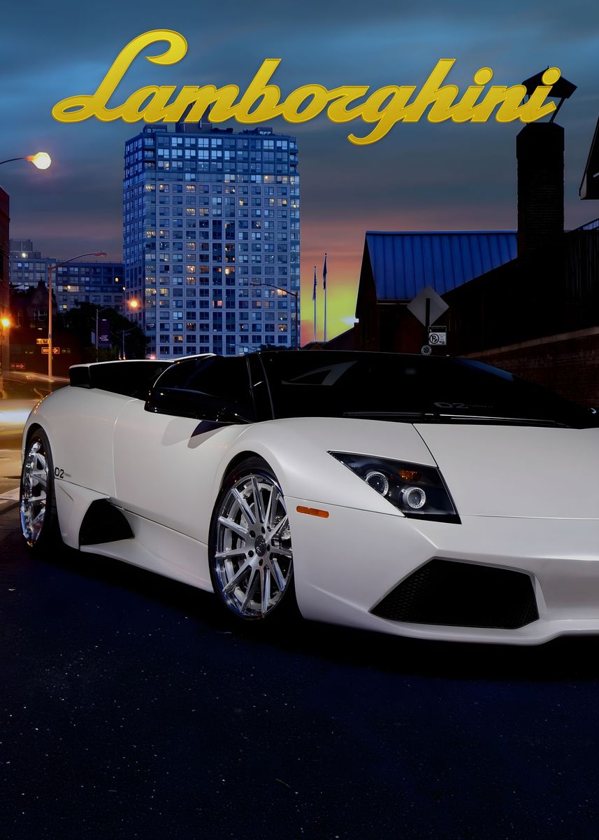 'lamborghini murcielago' Poster, picture, metal print, paint by Recca ...