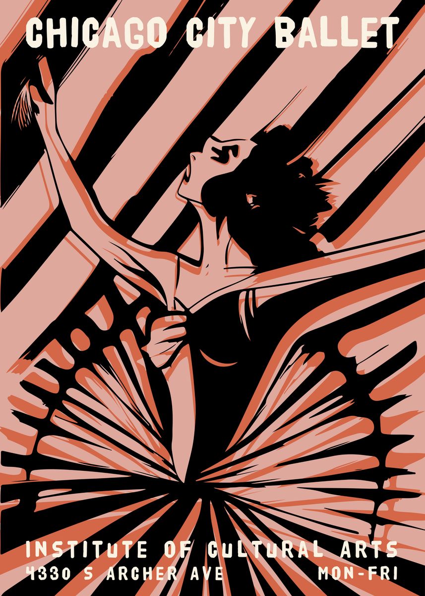 'Contemporary Ballet Poster' Poster, picture, metal print, paint by ...