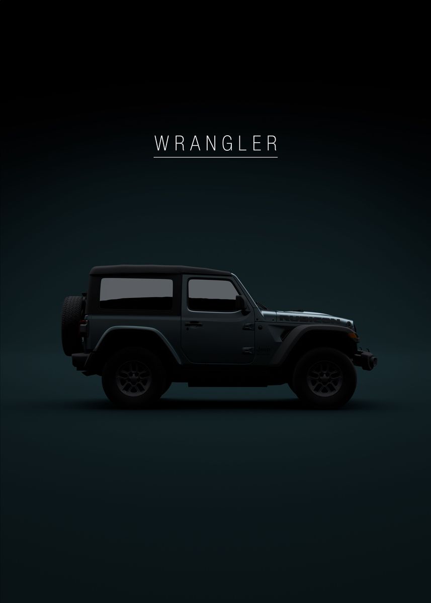 '2018 Wrangler JK Rubicon' Poster by 21 MXM | Displate