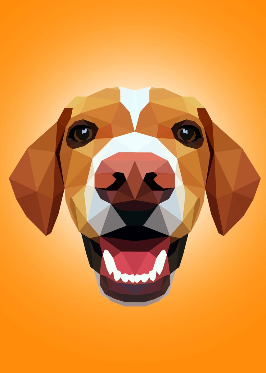 'Dog' Poster, picture, metal print, paint by Dare Neil | Displate