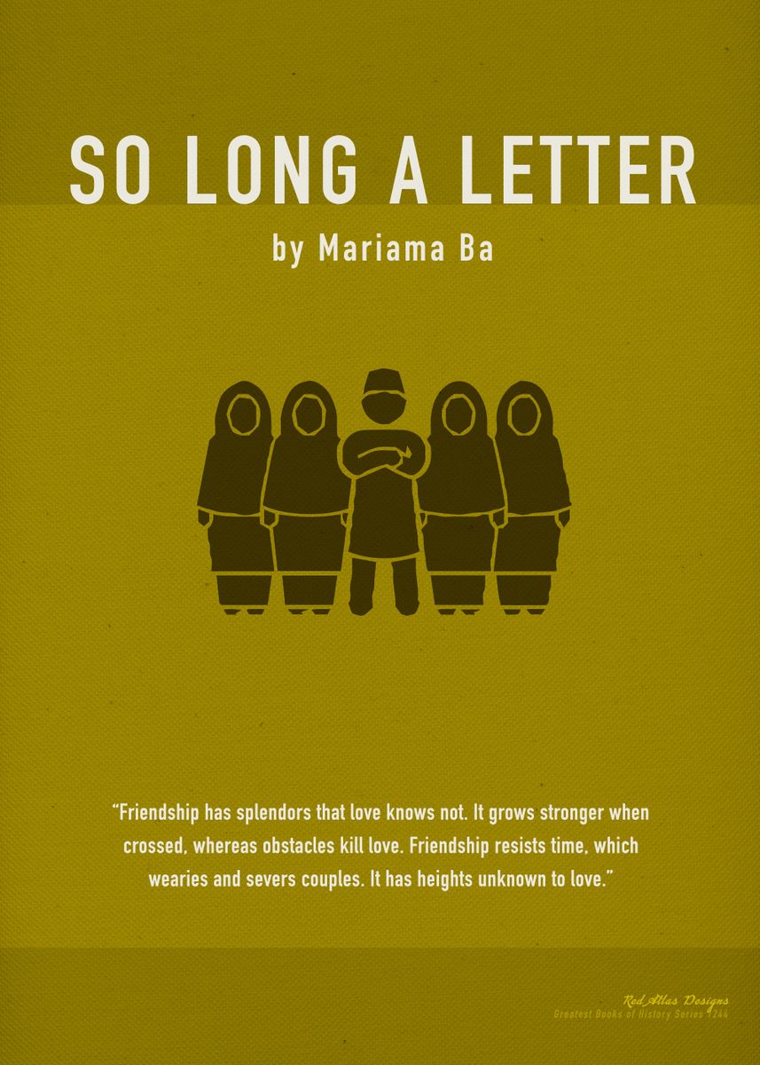 'So Long a Letter by Ba' Poster, picture, metal print, paint by Design ...