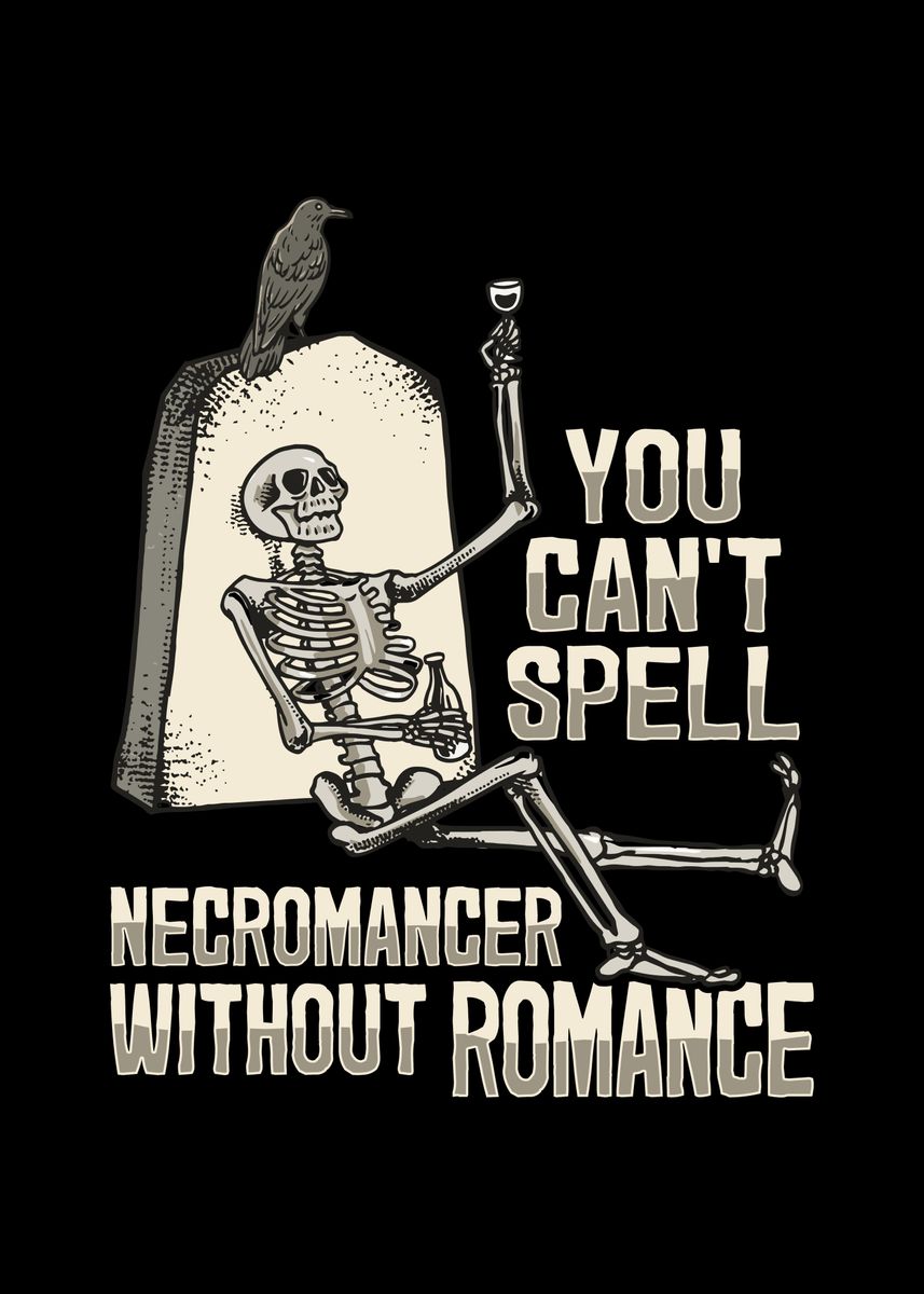 'Undead Romance Necromancer' Poster, picture, metal print, paint by ...