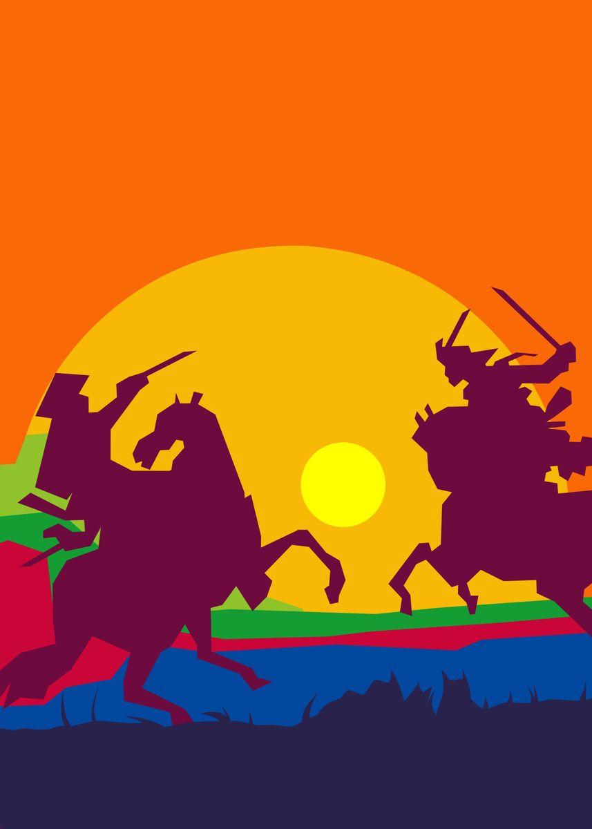 'the war art' Poster, picture, metal print, paint by Mshel Tyan | Displate