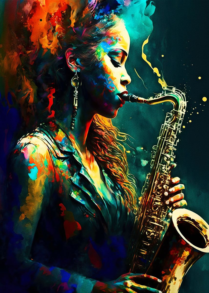 'Digital Painting Rhythm' Poster, picture, metal print, paint by Muh ...