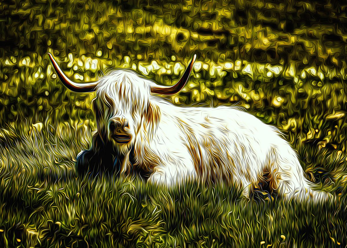 'Yak' Poster by Tiker Arts | Displate