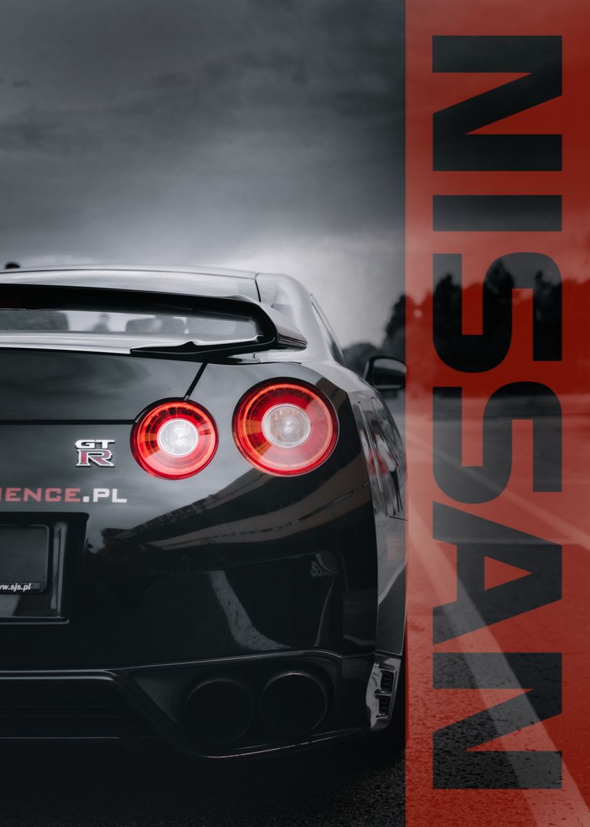'Nissan GTR Poster' Poster, picture, metal print, paint by Magadire ...