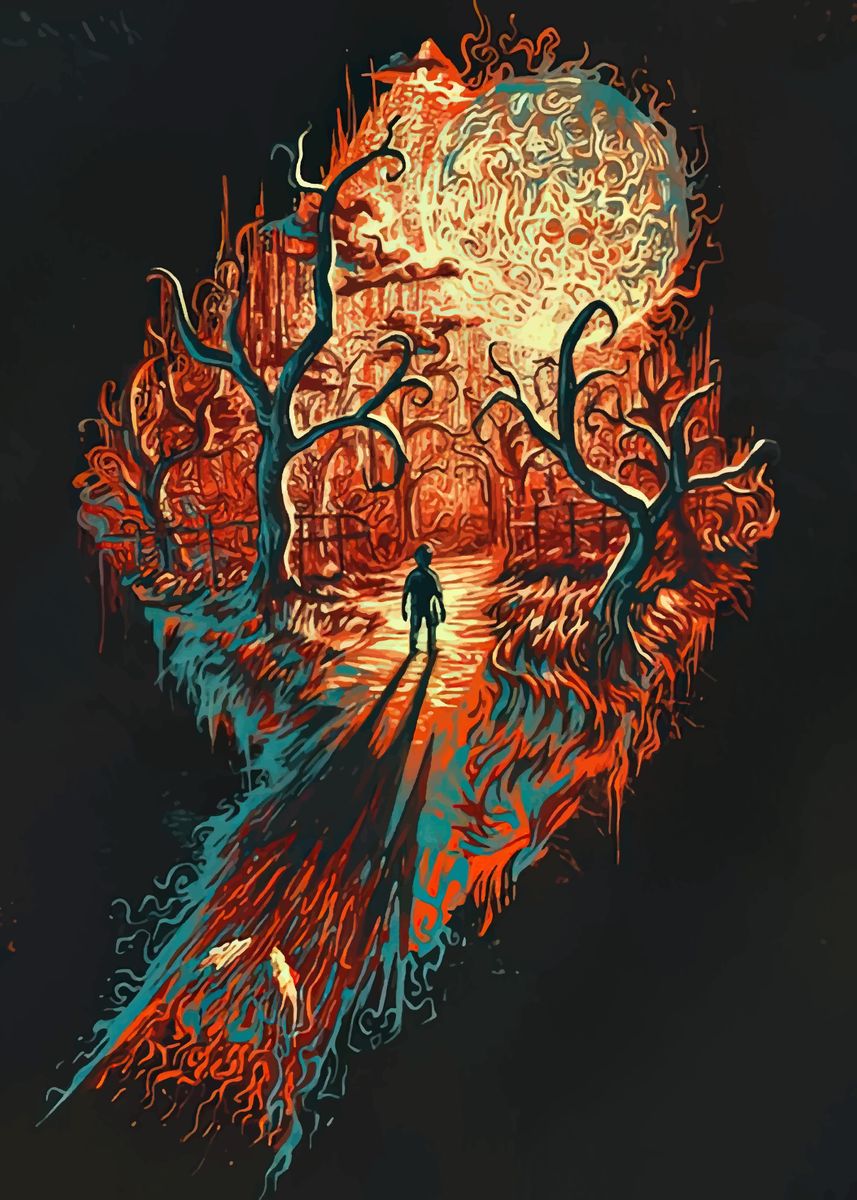 'illusion illustration' Poster by gondt droon | Displate