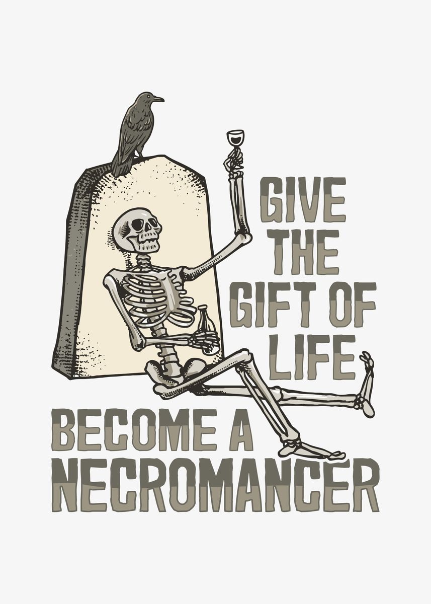 'Undead Necromancer' Poster, picture, metal print, paint by Michael ...