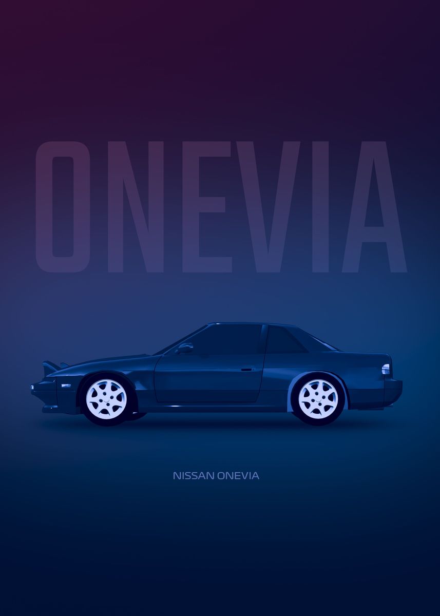 'Nissan Onevia' Poster, picture, metal print, paint by Basues | Displate