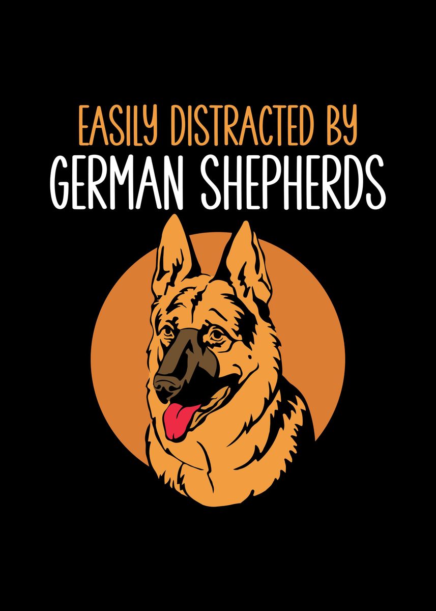 'German Shepherd' Poster, picture, metal print, paint by Sebastian ...