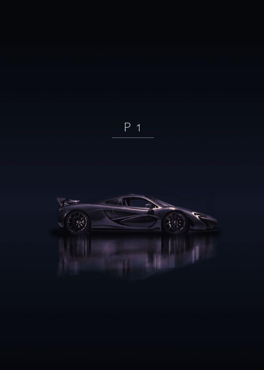 'Mclaren P1 Poster' Poster by Vineet Suresh | Displate
