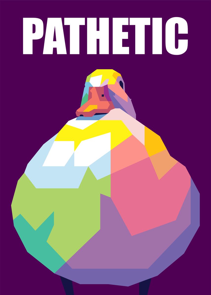 'judgement duck meme' Poster, picture, metal print, paint by New ...