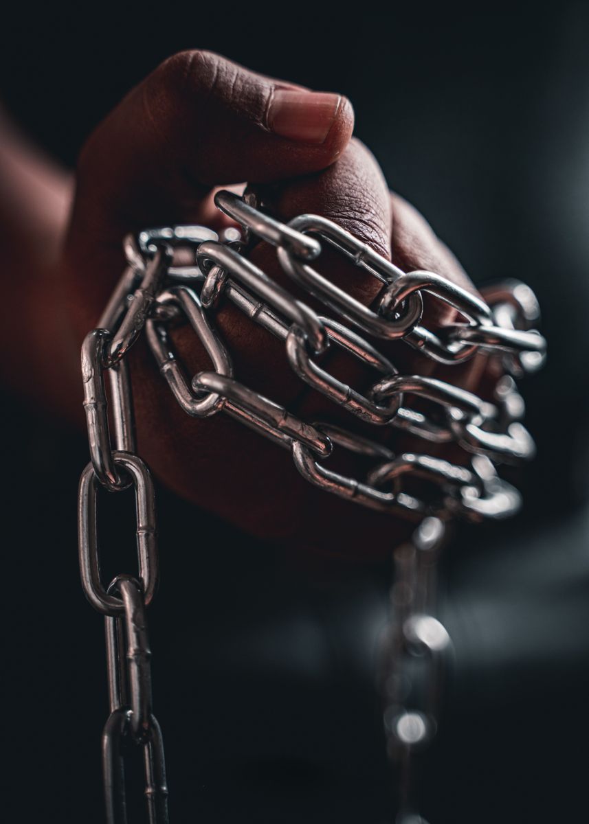 'Bound in chains ' Poster, picture, metal print, paint by Sam Brady ...