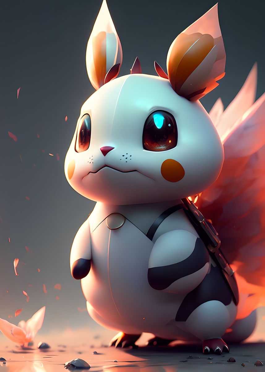 'Cute Pocket Monsters' Poster, picture, metal print, paint by Lukasz ...