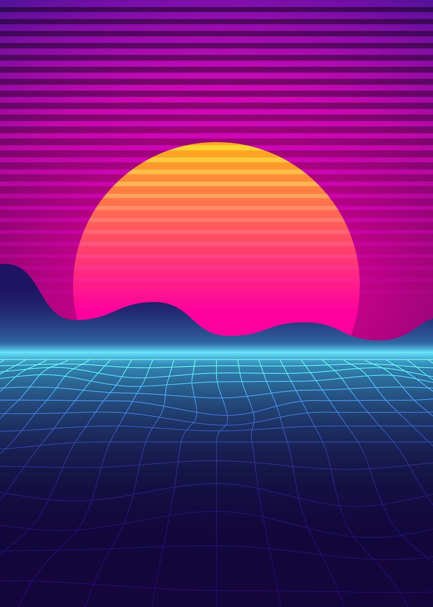 'VAPORWAVE RETRO STYLE' Poster by metalbg | Displate
