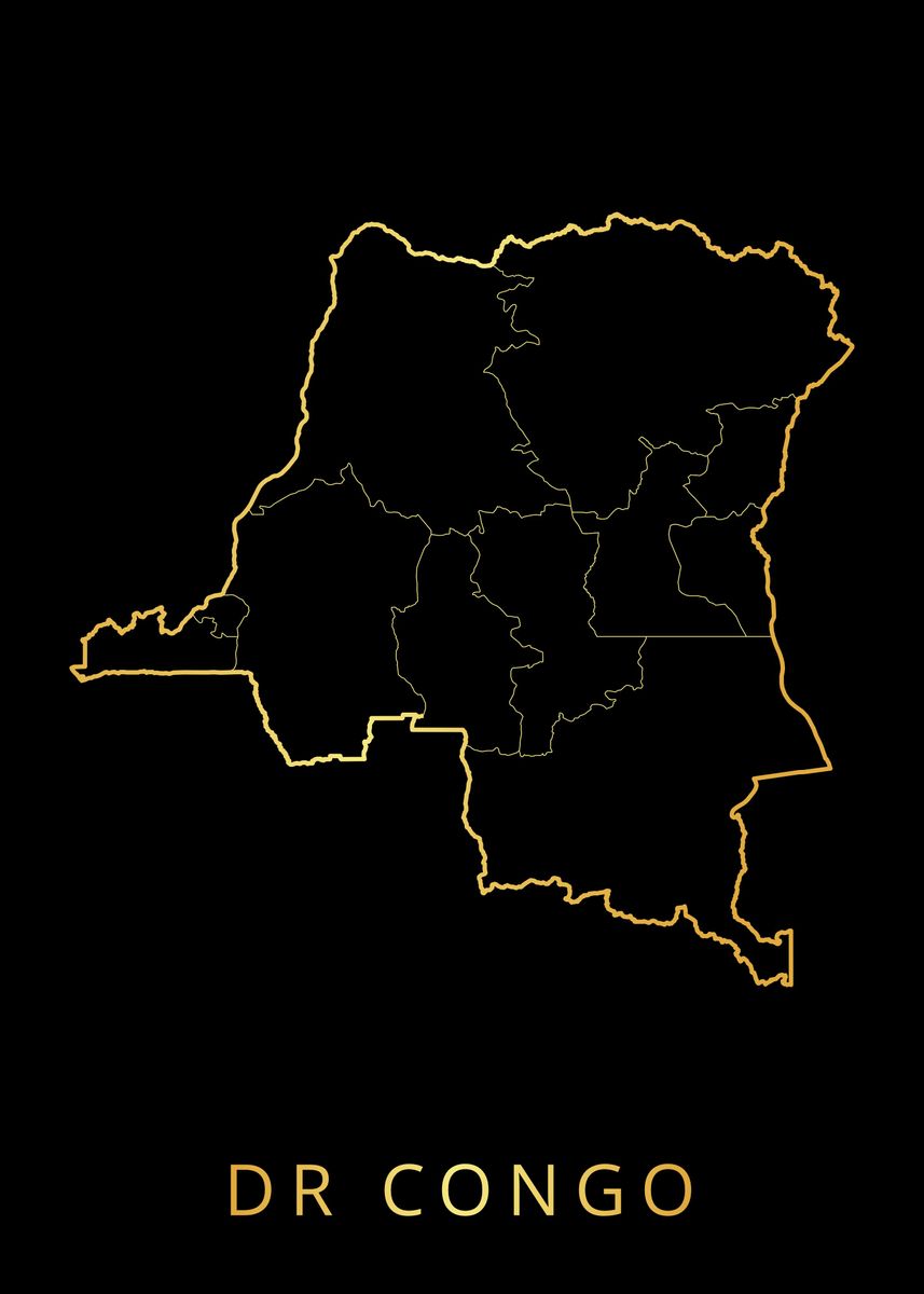 'Democratic Republic Congo' Poster, picture, metal print, paint by Deeo ...