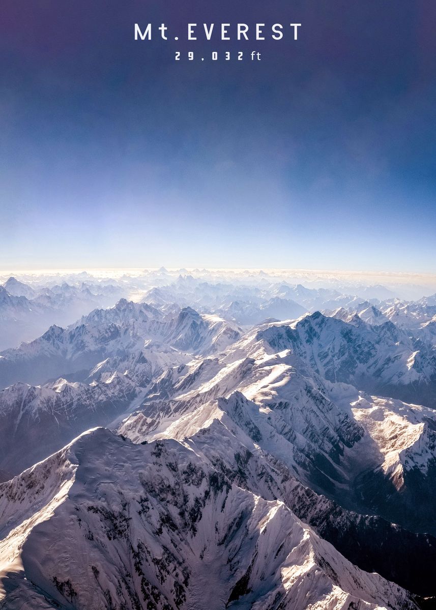 'Mount Everest ' Poster, picture, metal print, paint by Explore ...
