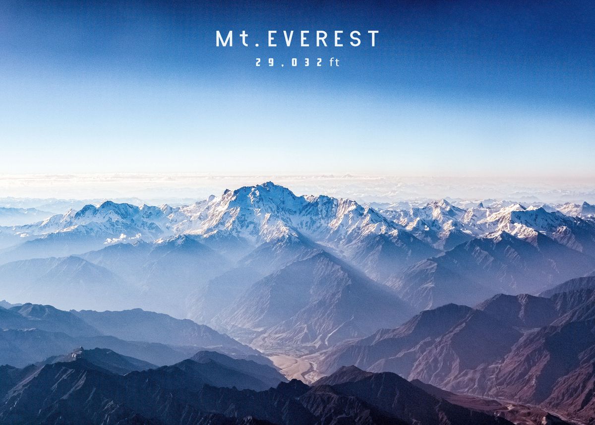 'Mount Everest ' Poster by Explore Universe | Displate