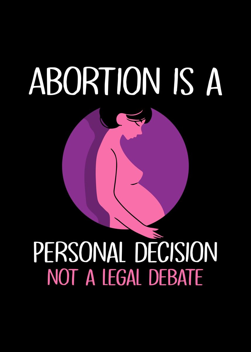 'Pro Abortion' Poster, picture, metal print, paint by Sebastian Wünsche | Displate