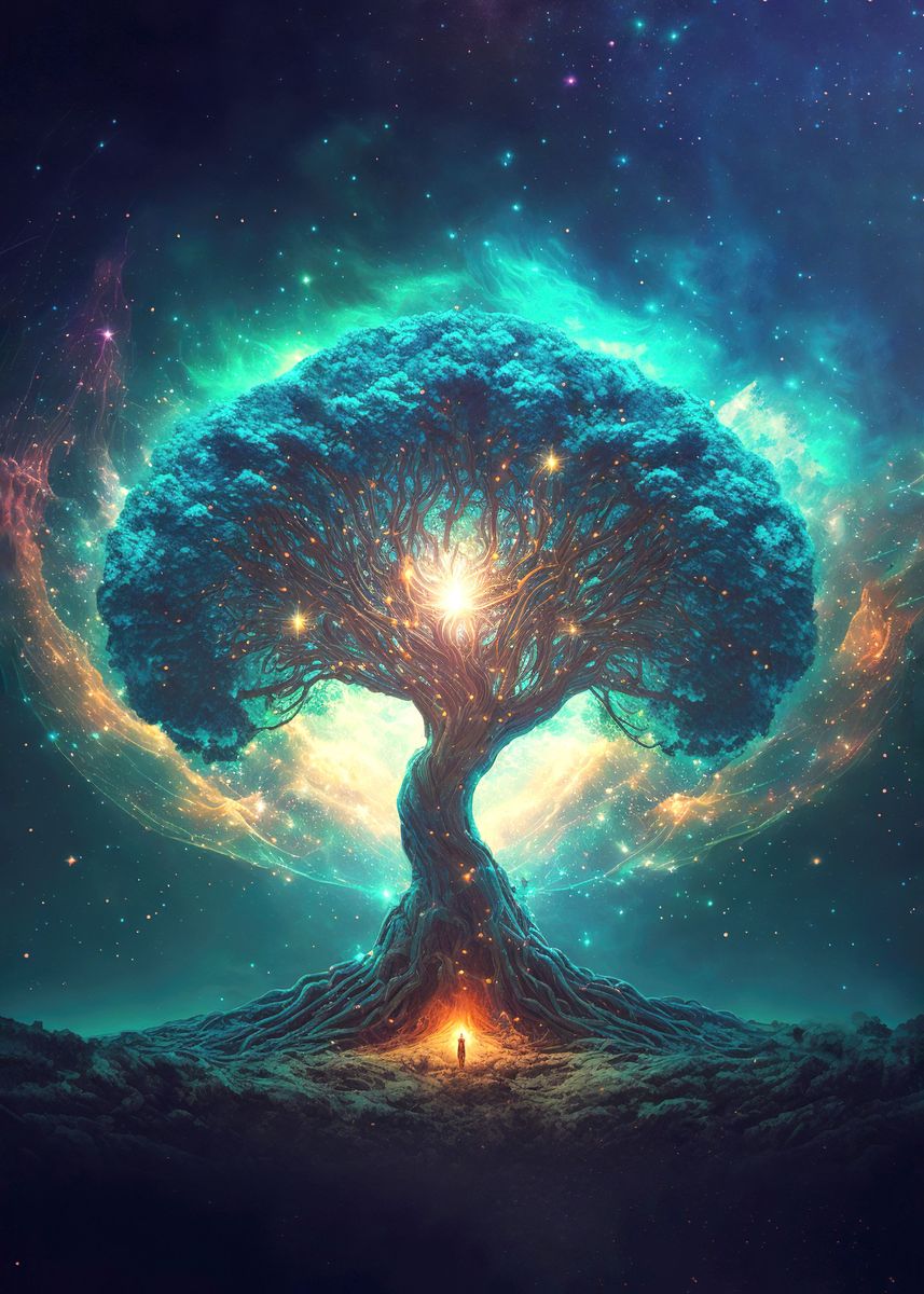 'Magical tree of life I' Poster, picture, metal print, paint by Arturo ...