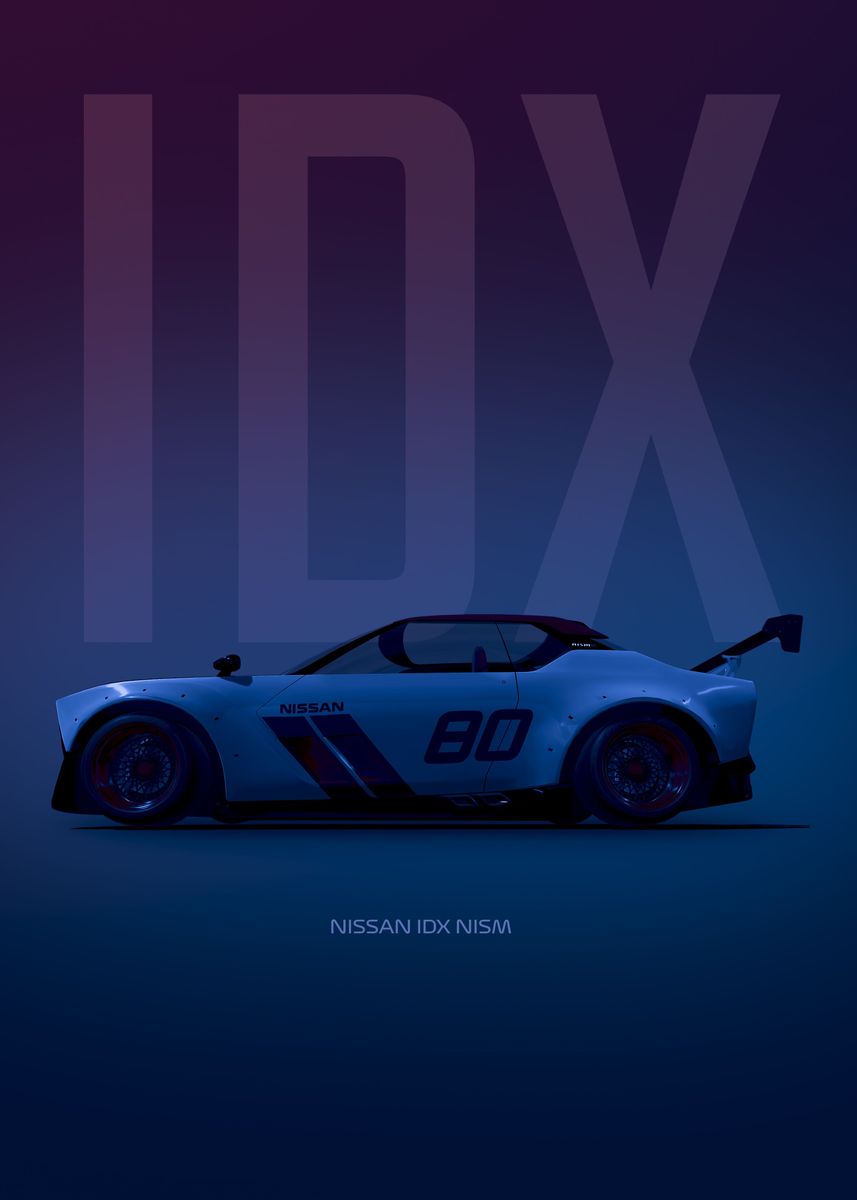 'Nissan IDX Nism' Poster, picture, metal print, paint by Basues | Displate