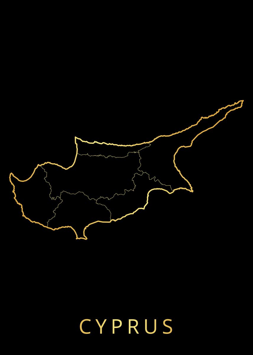 'Cyprus' Poster, picture, metal print, paint by Deeo | Displate