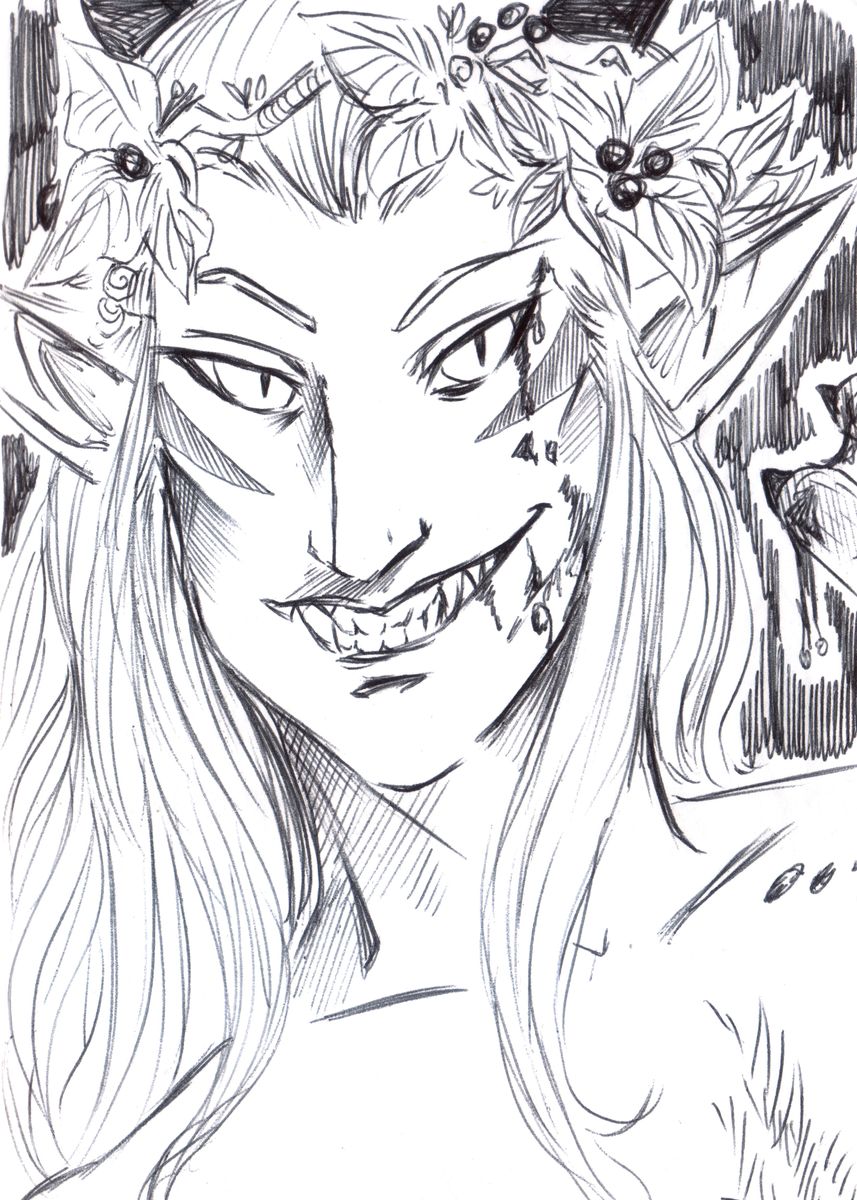 'Smiling Wild Puck' Poster, picture, metal print, paint by Furiarossa ...