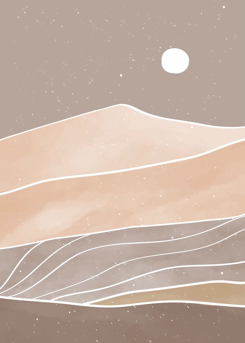 'Abstract Mountain art' Poster by budi yanto | Displate