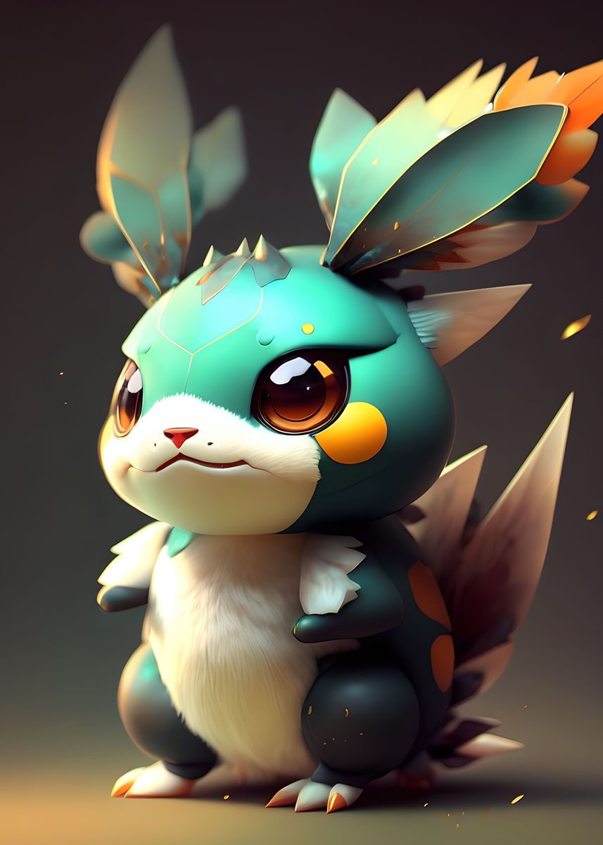 'Cute Pocket Monsters' Poster, picture, metal print, paint by Lukasz ...