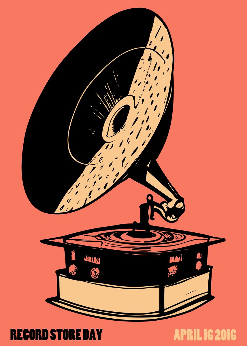 'Record Store Day Posters' Poster, picture, metal print, paint by ...