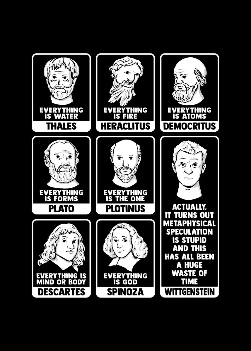 'Philosophy Meme Design for' Poster, picture, metal print, paint by ...