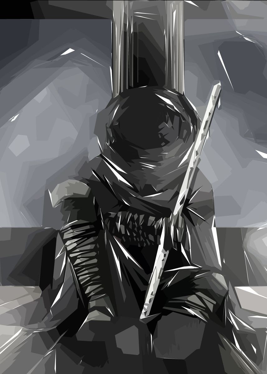 'Warrior' Poster, picture, metal print, paint by Zainul Faozi | Displate