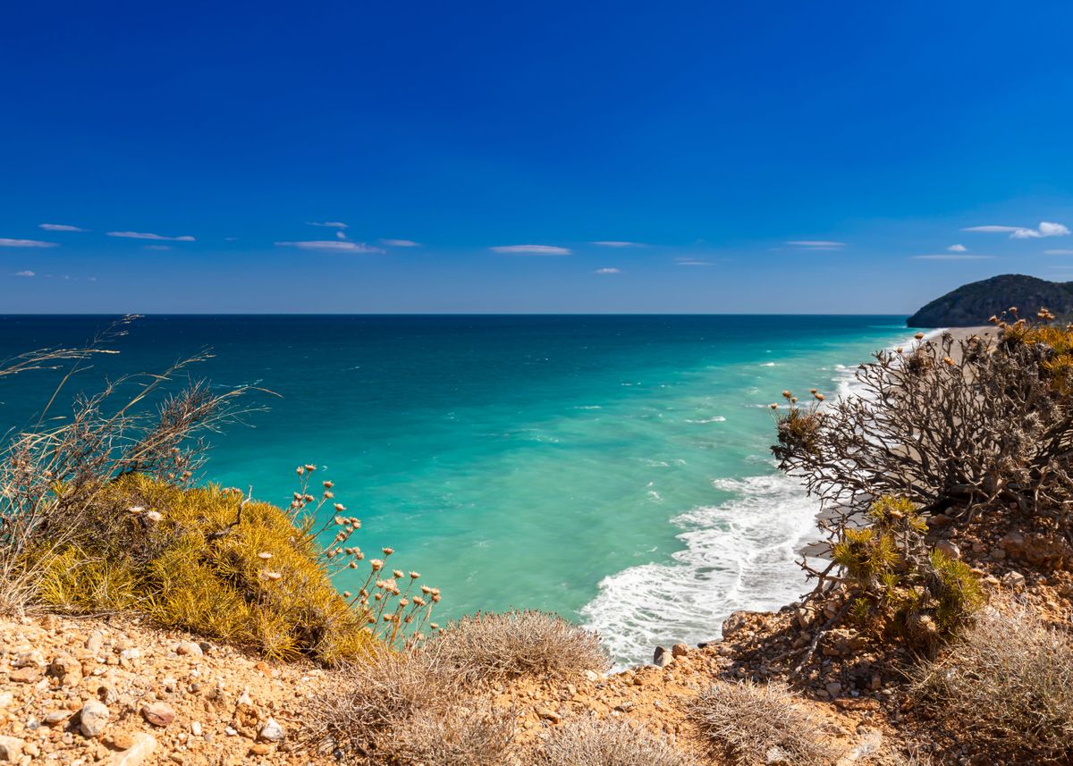 'Azure sea in Greece' Poster by anettastar | Displate