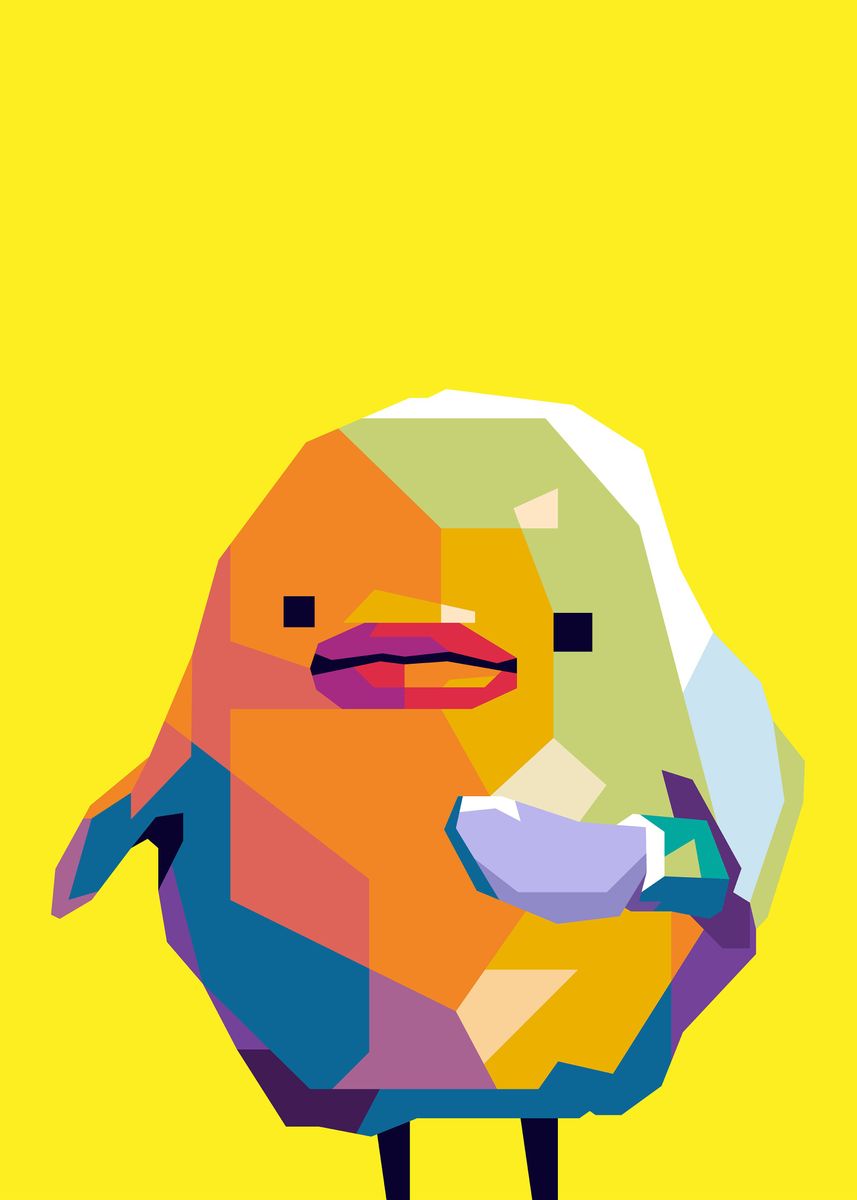 'Chicken Humanoid meme' Poster by Muifatin | Displate