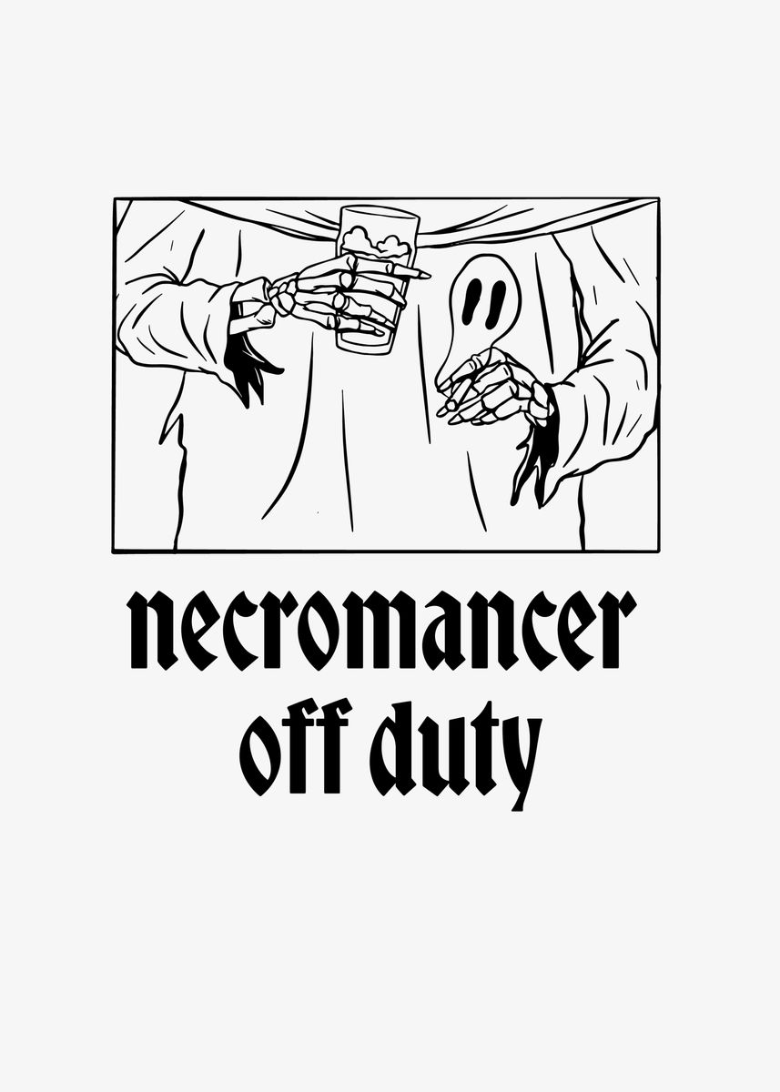 'Undead Necromancer' Poster, picture, metal print, paint by Michael ...