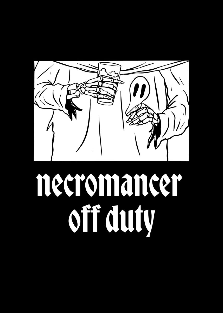 'Undead Necromancer' Poster, picture, metal print, paint by Michael ...