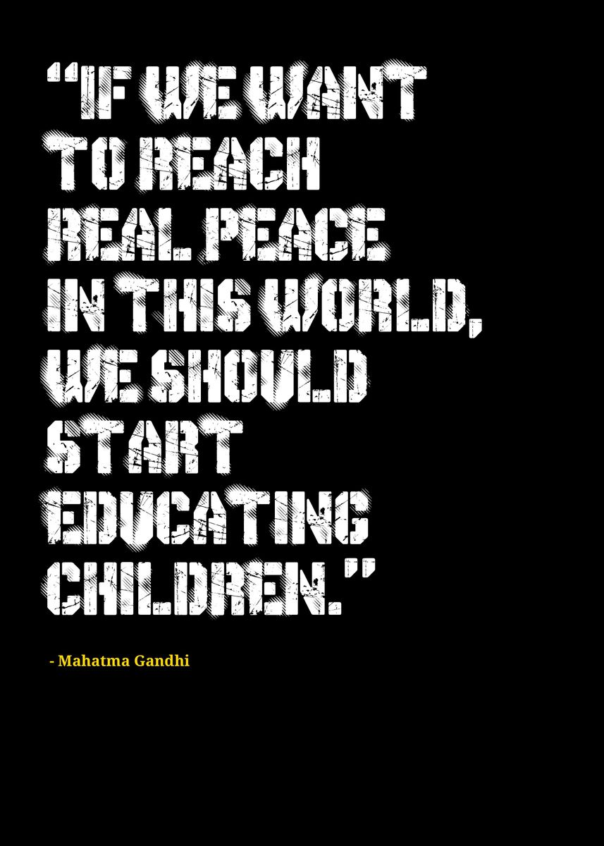 'Mahatma Gandhi quotes ' Poster, picture, metal print, paint by Day1bun ...