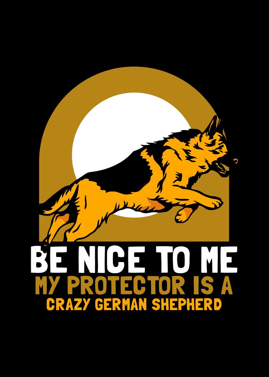 'German Shepherd' Poster, picture, metal print, paint by Sebastian ...