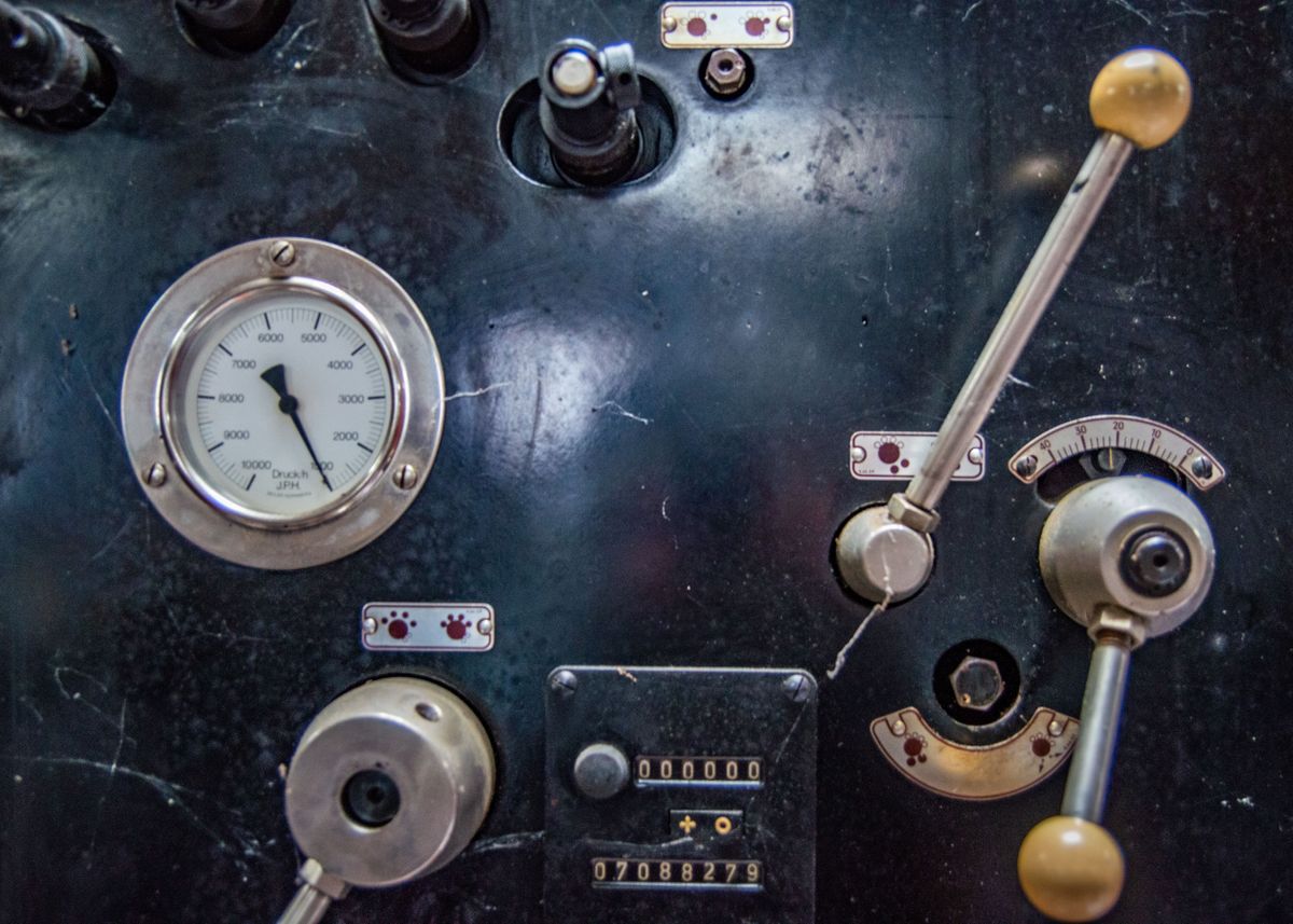 'Manometer and levers' Poster by Nicolas Pardoel | Displate