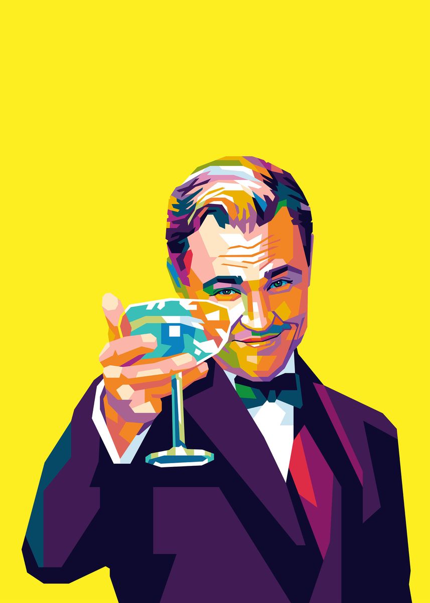 'Leonardo de Caprio Meme' Poster, picture, metal print, paint by ...