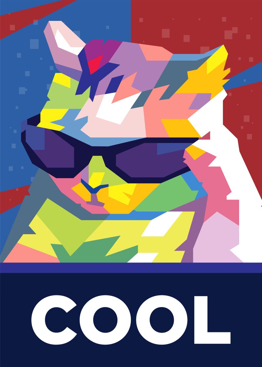 'cool cat meme' Poster by New Trending Displate Posters | Displate