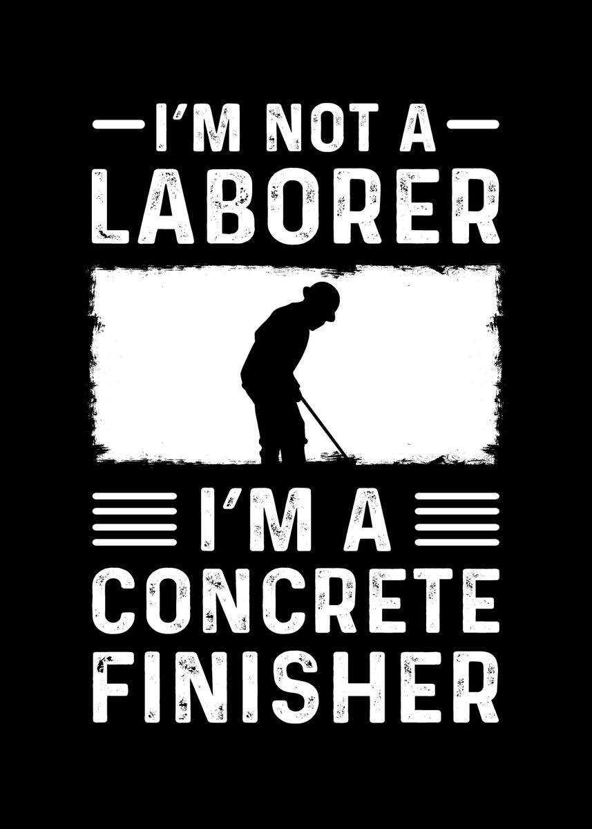 'Concrete Experts Cement' Poster, picture, metal print, paint by Fabian ...