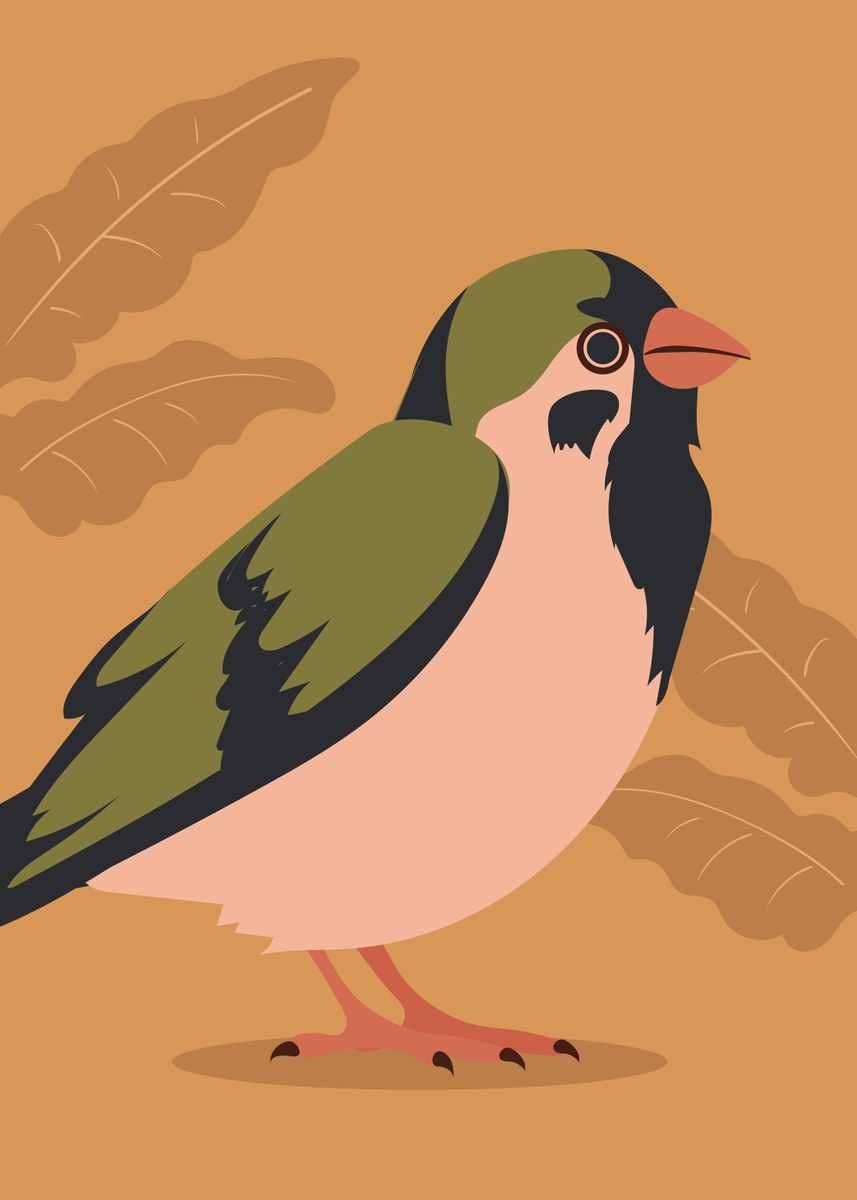 'Nature Cute Sparrow Bird ' Poster, picture, metal print, paint by ...