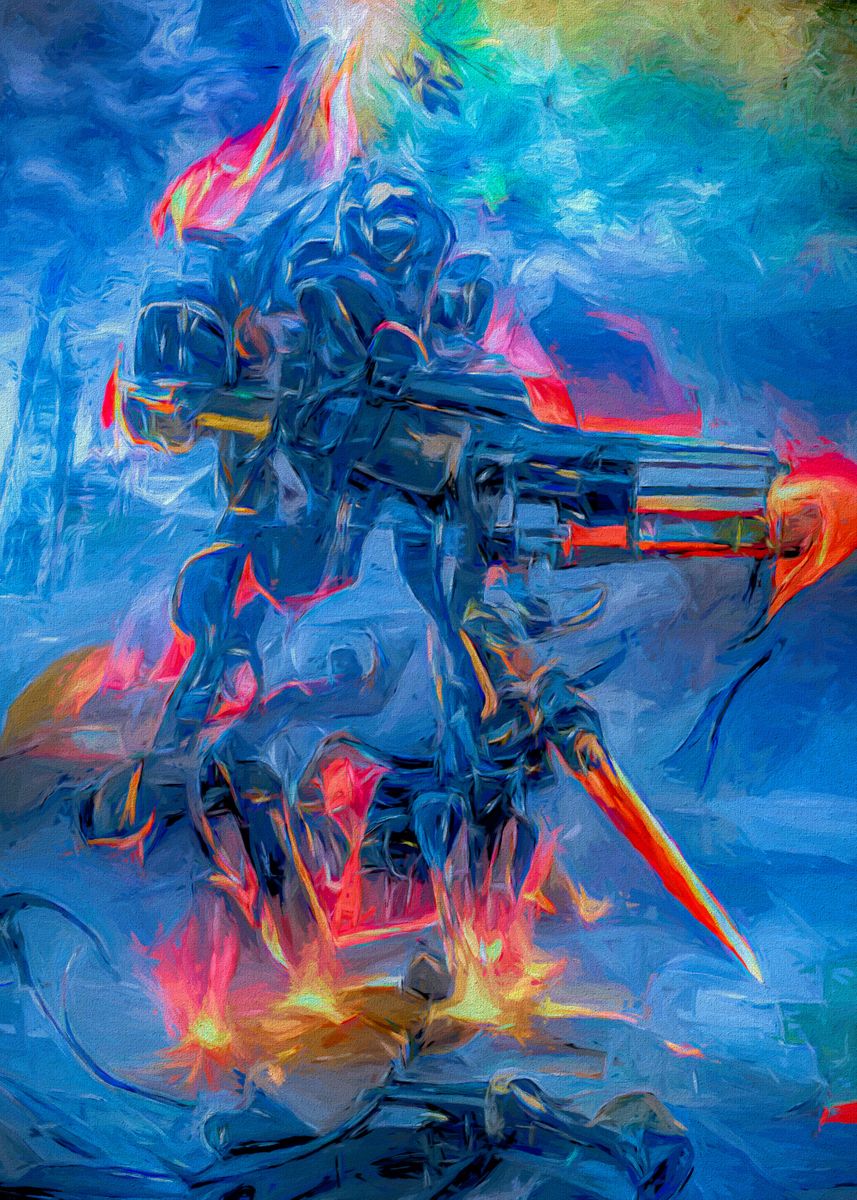 'Abstract machine 2' Poster by Brian Vegas | Displate