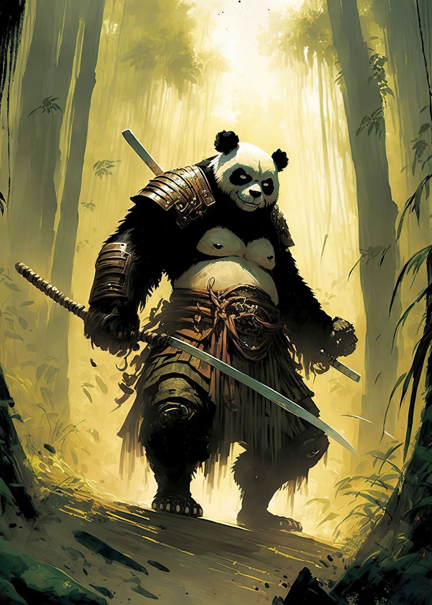 Panda Bamboo Anime
